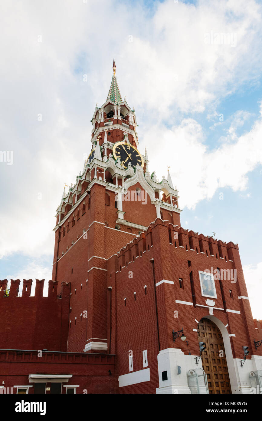 A view of the Spasskaya Tower with the Astronomical Clock on the ...
