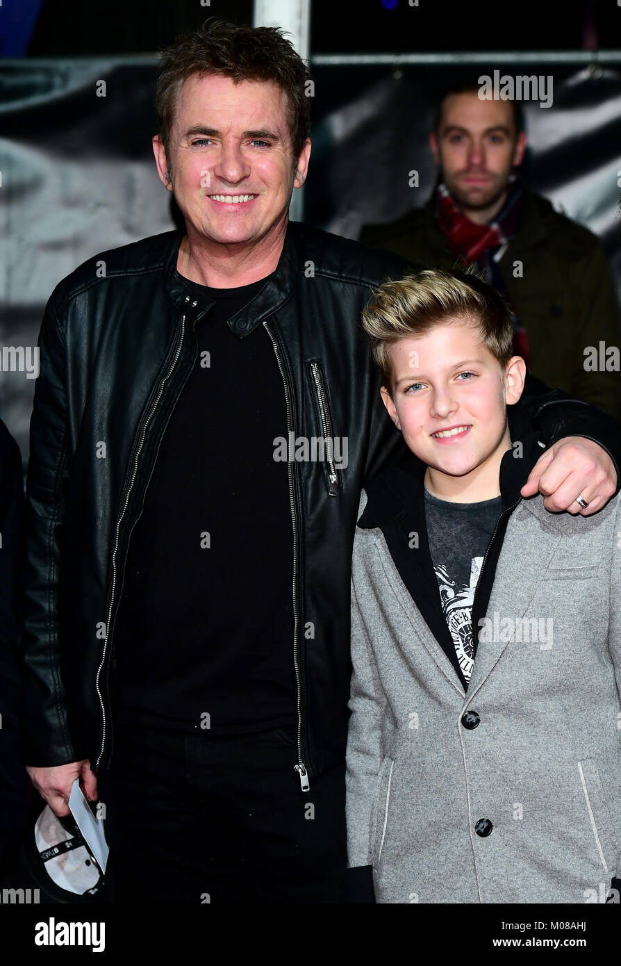 Shane Richie and son Mackenzie Roche attending the World Premiere of ...