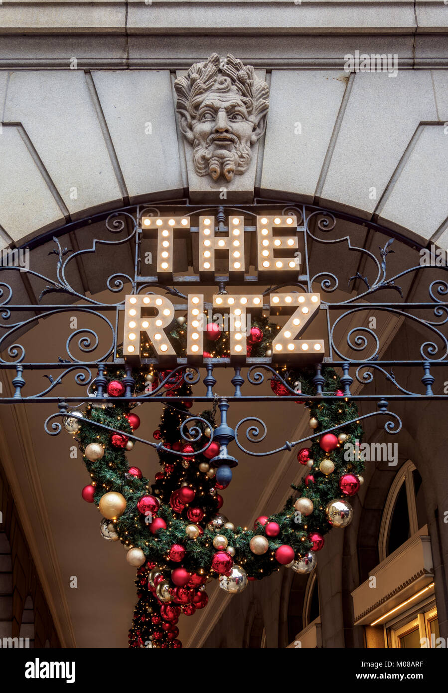 Christmas Decorations, The Ritz Hotel, London, England, United Kingdom ...