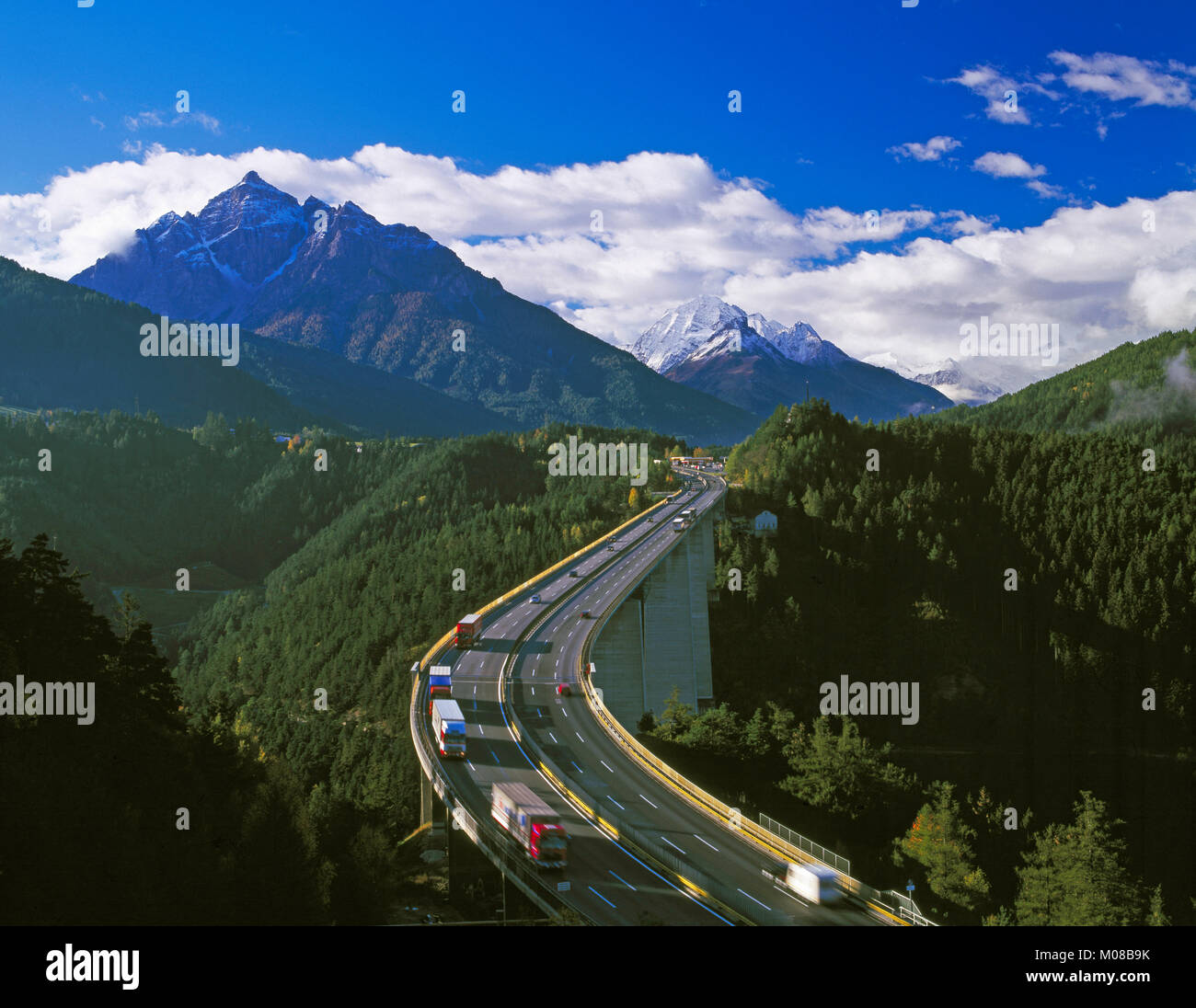 Europa Bridge on the Brenner Pass near Innsbruck, Tirol, Austria Stock ...