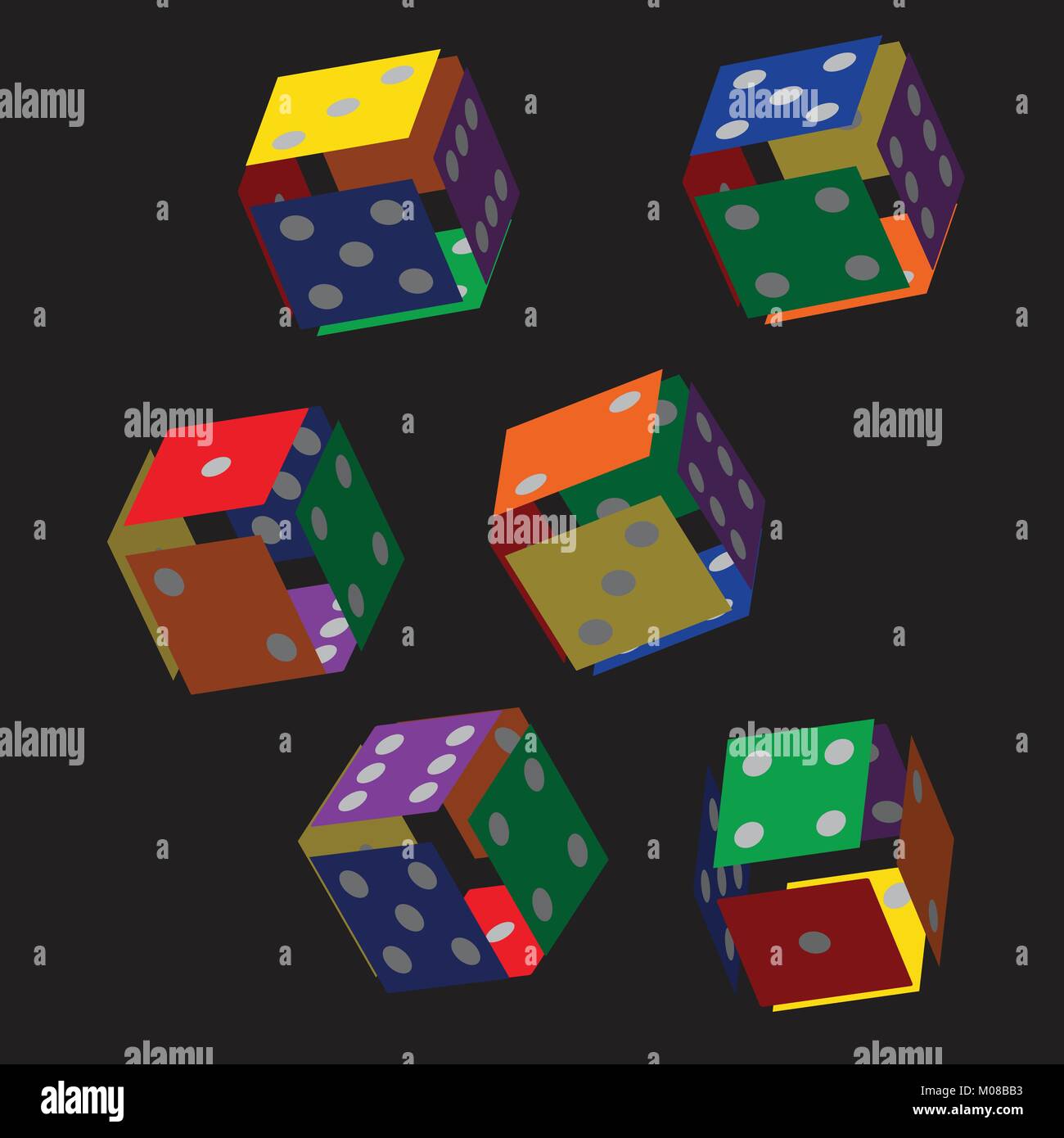 Dice wall hi-res stock photography and images - Alamy