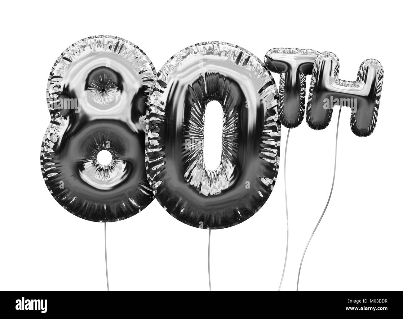 Balloon number 80 Black and White Stock Photos & Images - Alamy