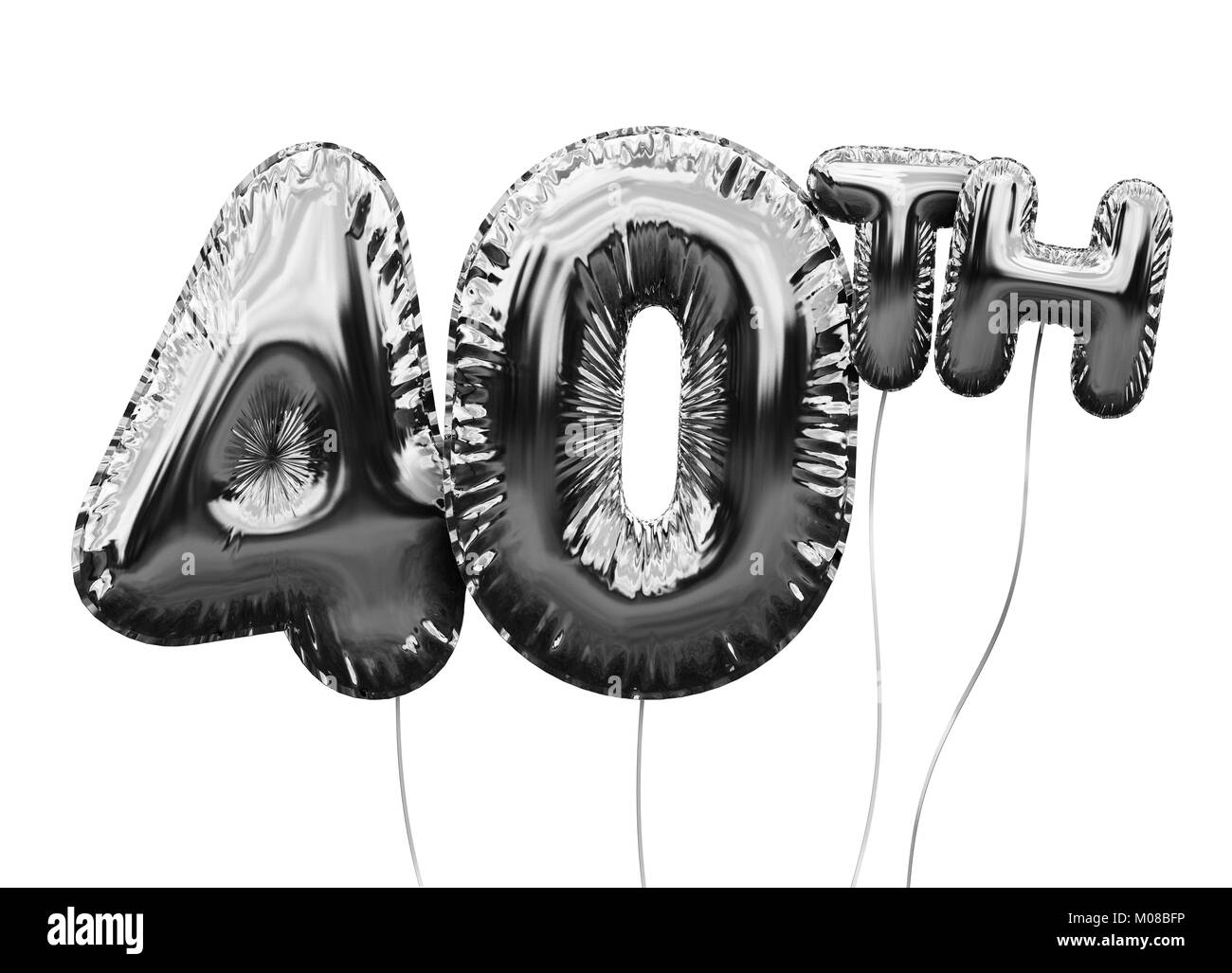 40th birthday background Black and White Stock Photos & Images - Alamy