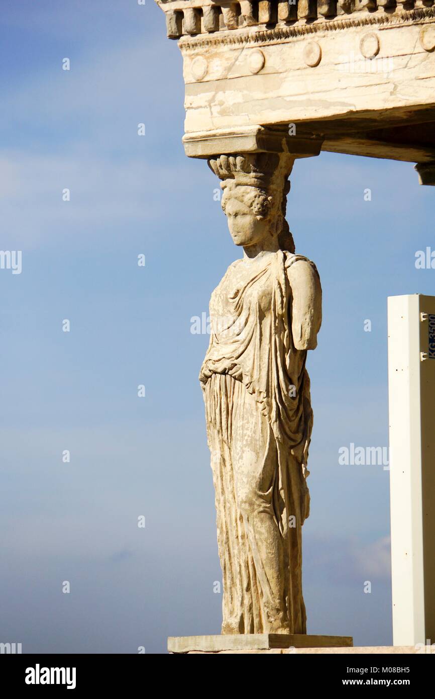 Erechtheion,Acropolis,Athens,Greece,UNESCO word heritage site Stock ...