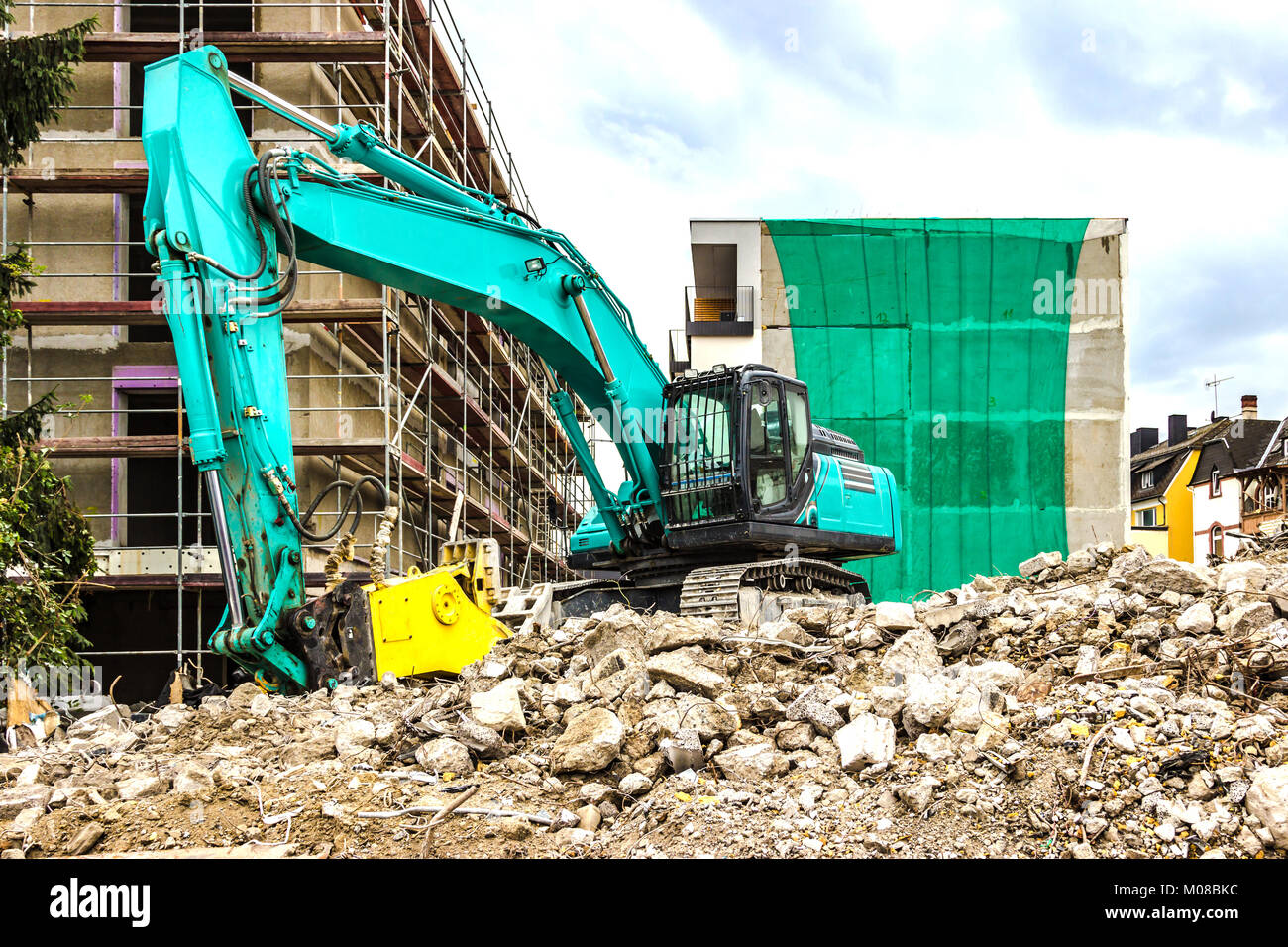 A demolition of an old department store in Wetzlar, Germany Stock Photo ...