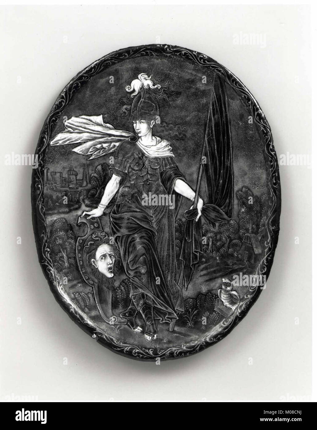 Minerva ancient roman goddess wisdom hi-res stock photography and ...