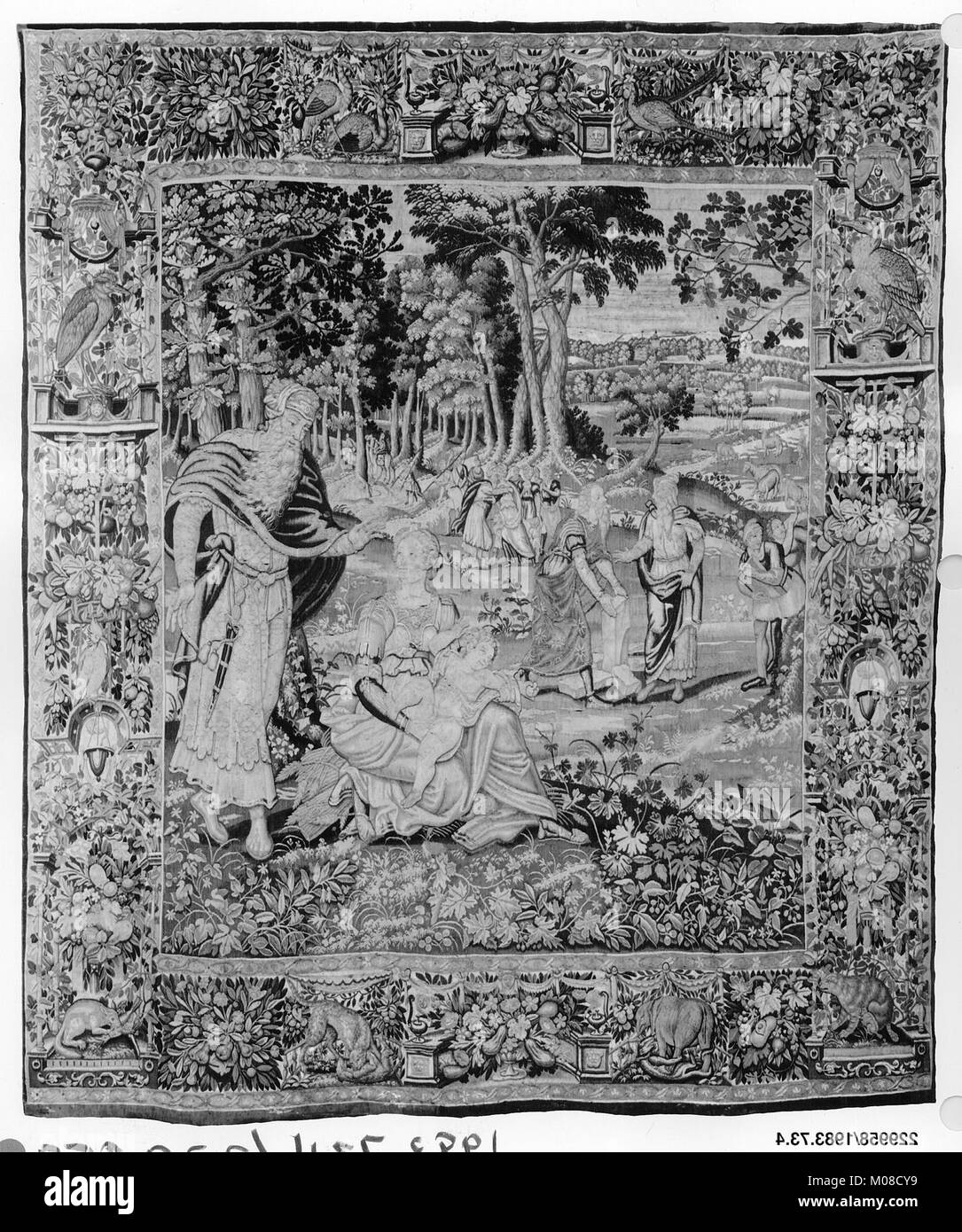 This artwork depicts Laban searching for the images and making a ...