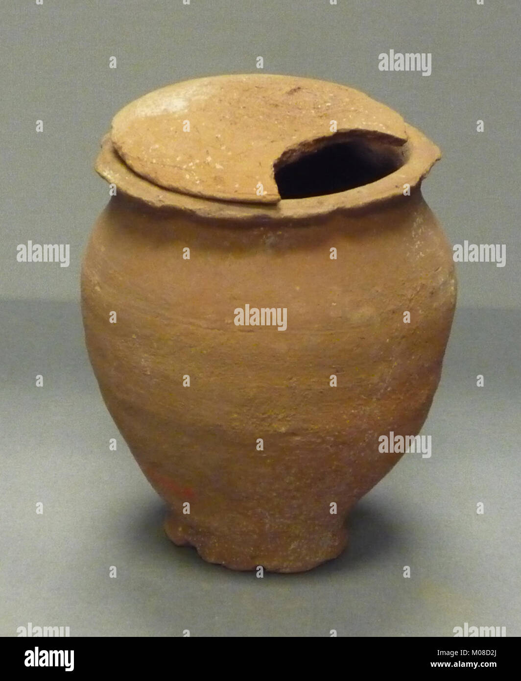 A jar with lid demonstrating fine craftsmanship in ceramic ware. The ...