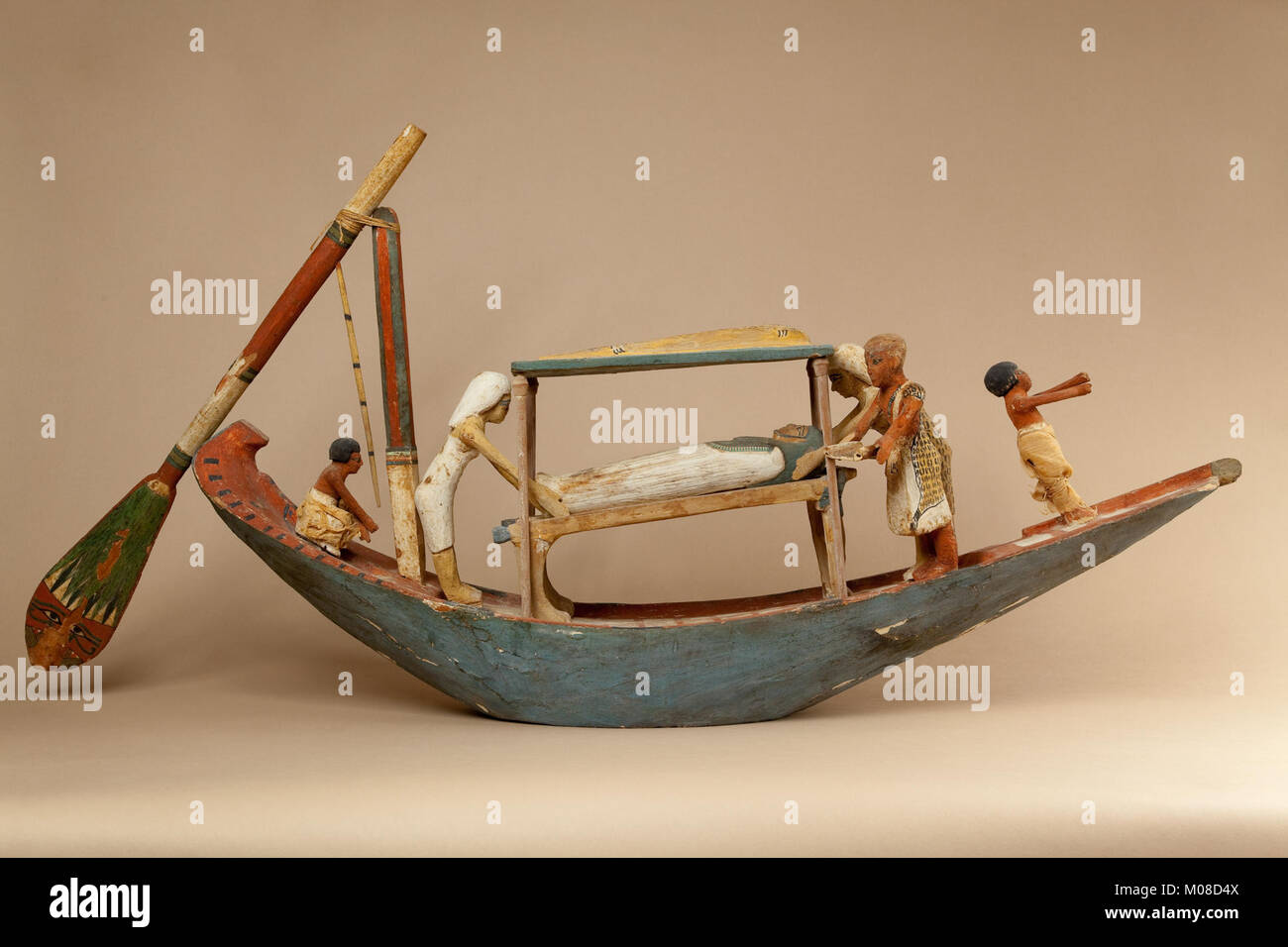 This model boat, representing the ancient Egyptian figure Ukhhotep ...