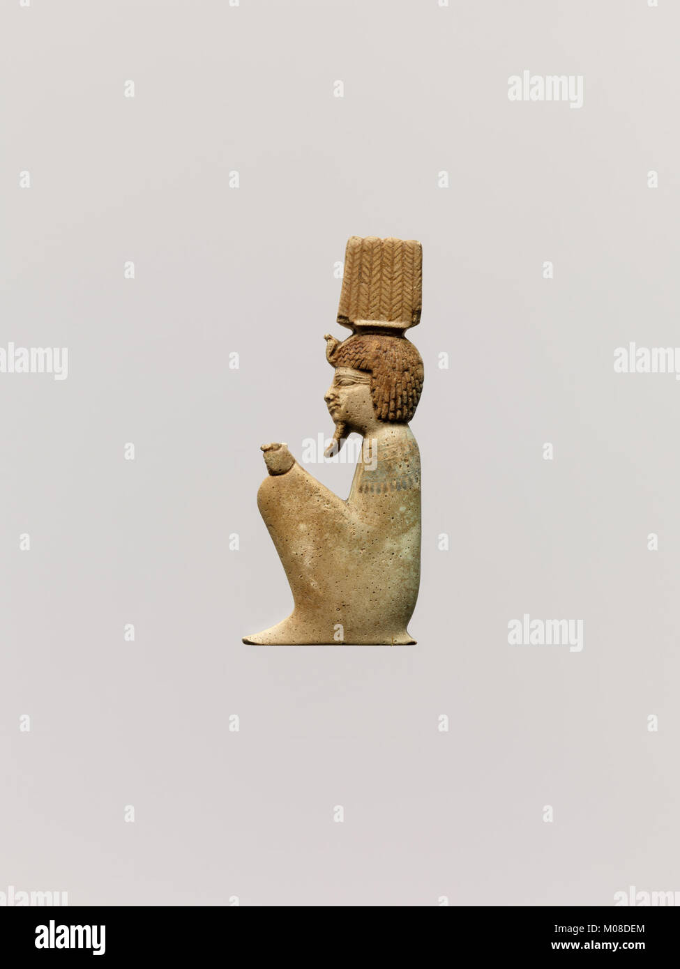 Inlay depicting the squatting god Anhur (Onuris), illustrating ancient ...