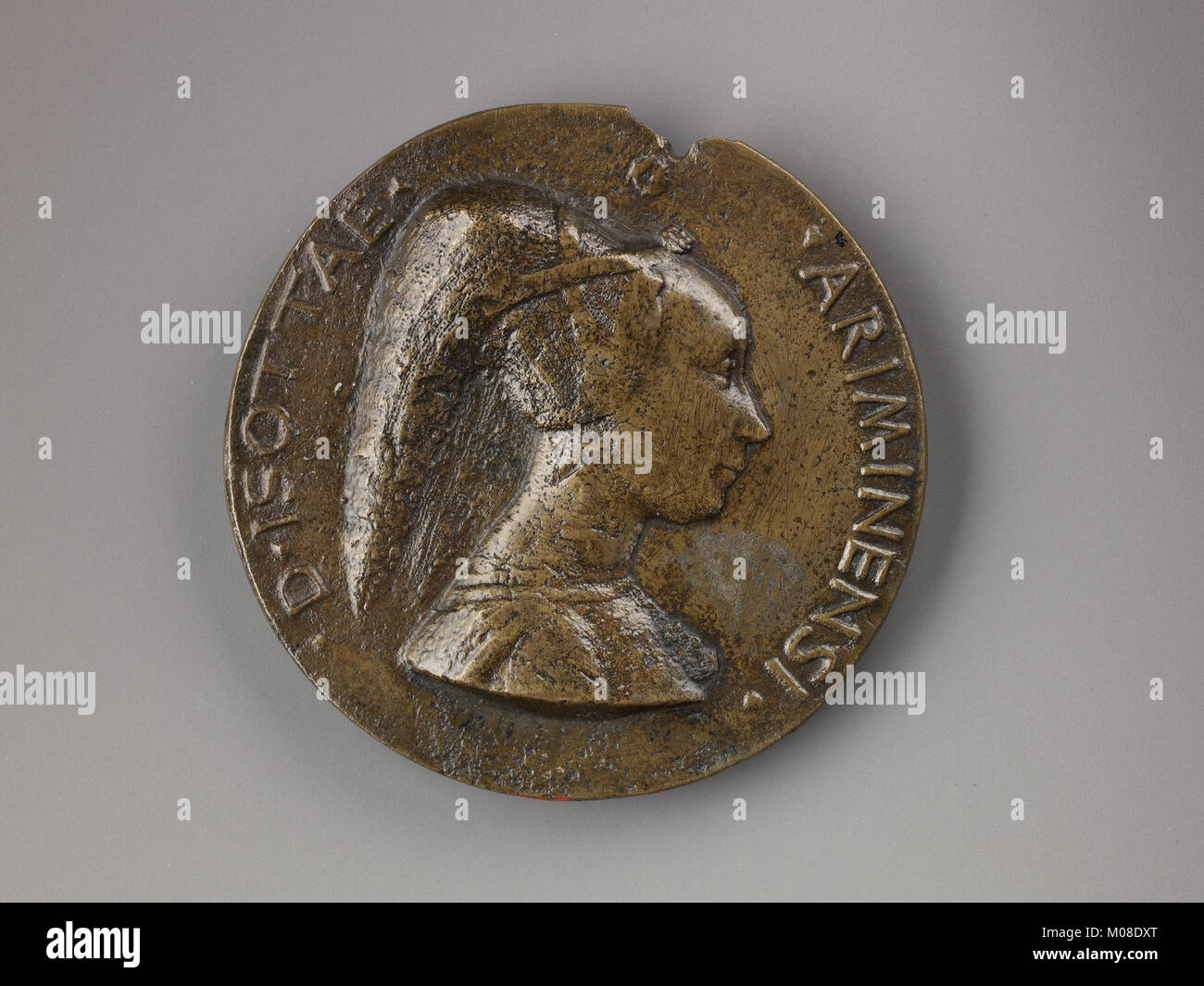 Medal- Isotta Degli Atti MET 1285r Stock Photo - Alamy