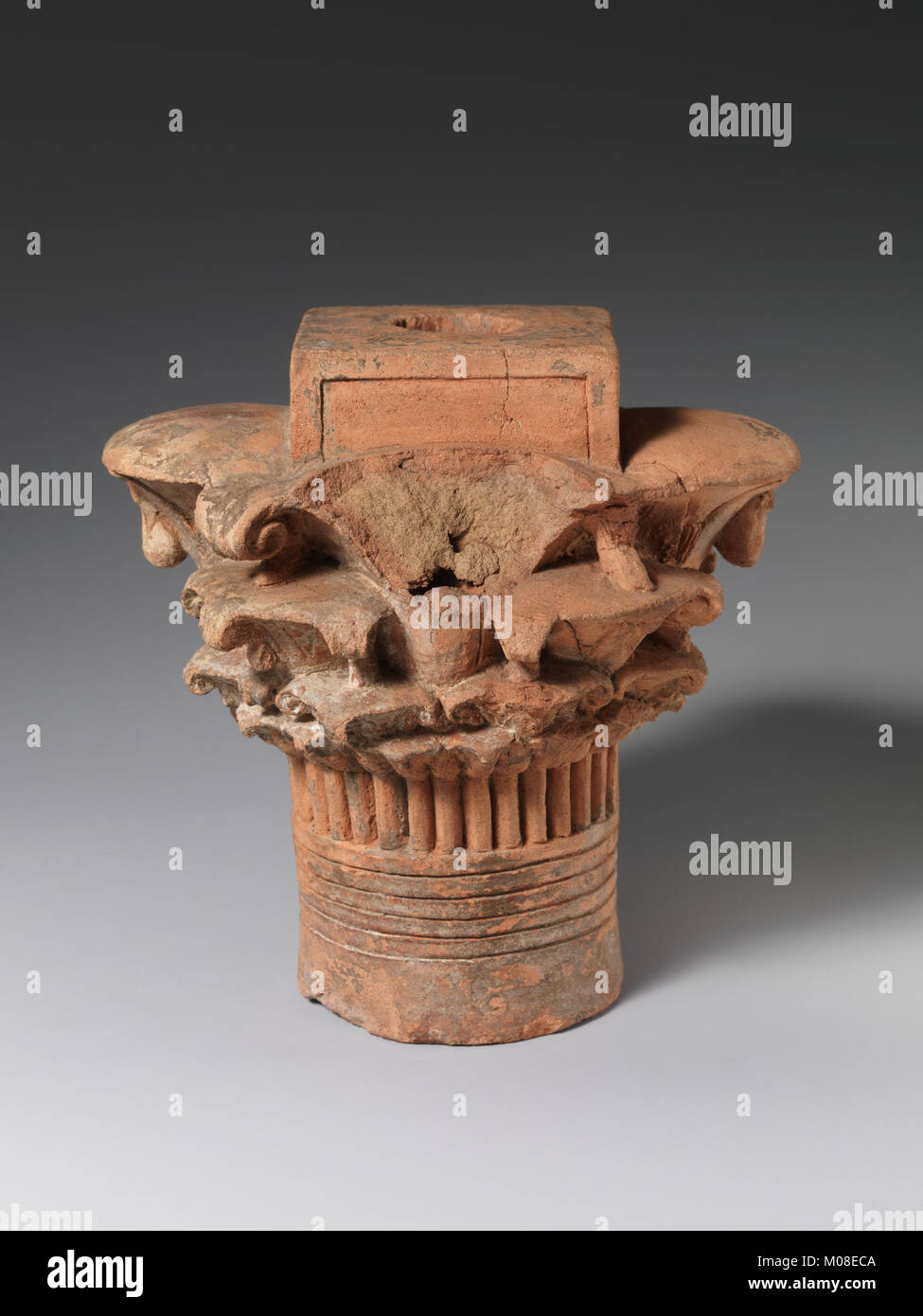 This model depicts a quatrefoil, four-story lily capital, showcasing ...