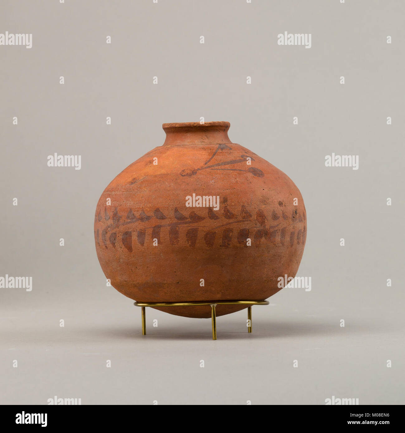 This jar, featuring raised decoration, is a fine example of ancient ...