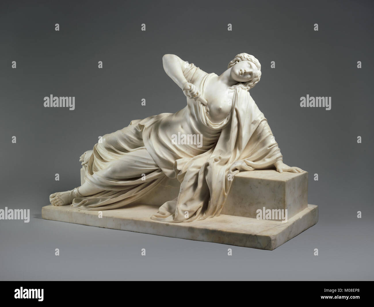 This artwork portrays the tragic story of Lucretia, a figure in Roman ...
