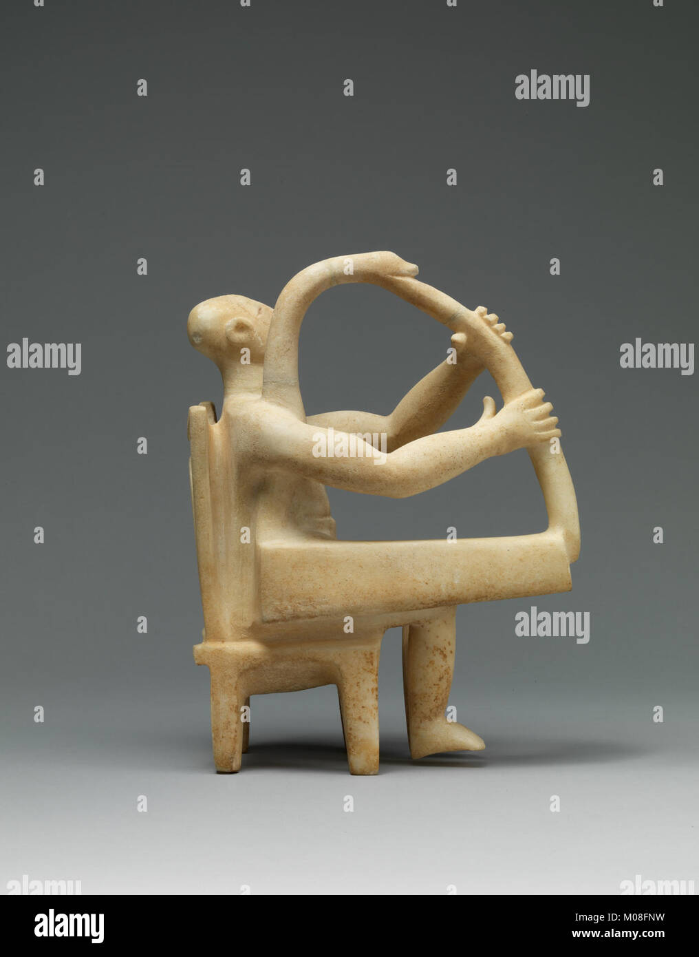 The 'Marble Seated Harp Player' is a classical sculpture from the ...