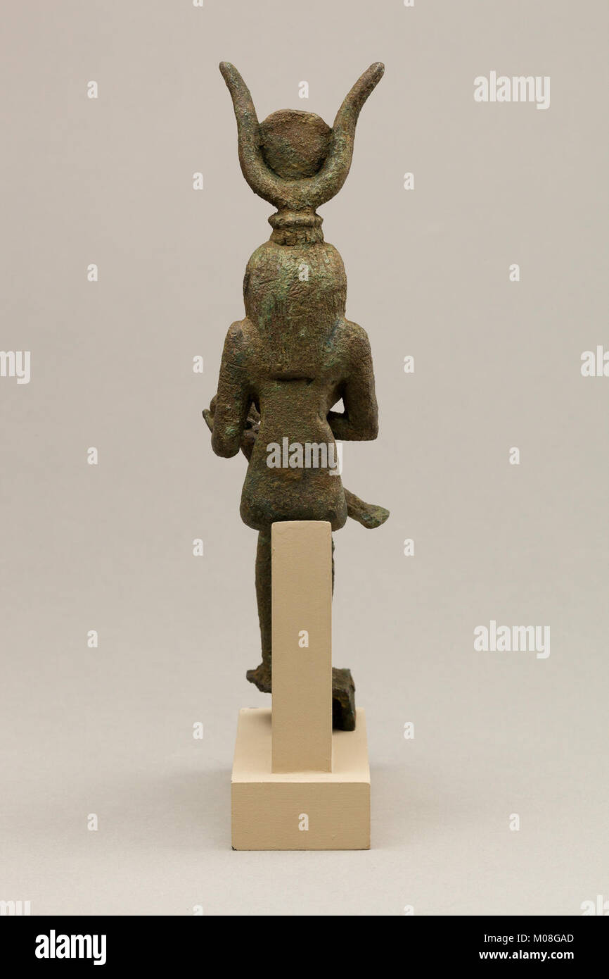 This artwork depicts Isis and Horus as mother and son, illustrating ...
