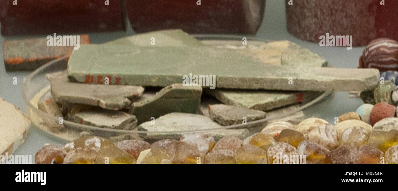 These inlay elements, part of a shrine's revetment, feature intricate ...