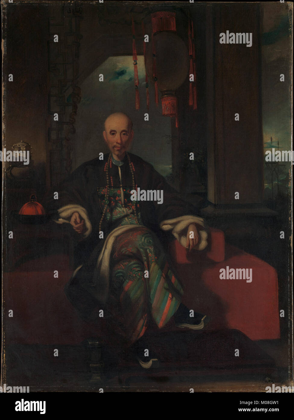 Houqua, an important figure, represented in the collection under the ...