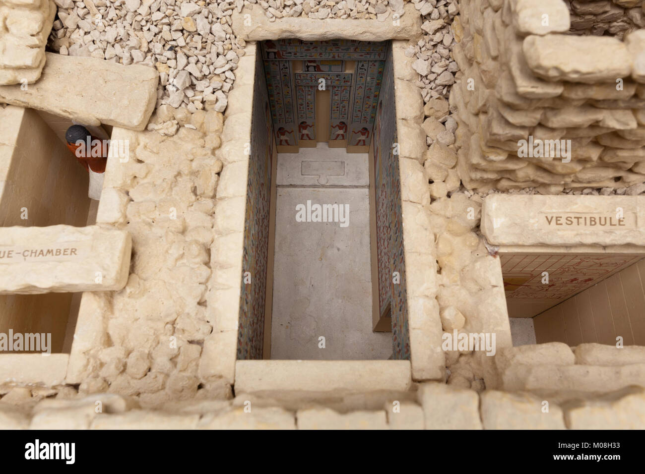 This model represents the Mastaba tomb of Perneb, a significant ...