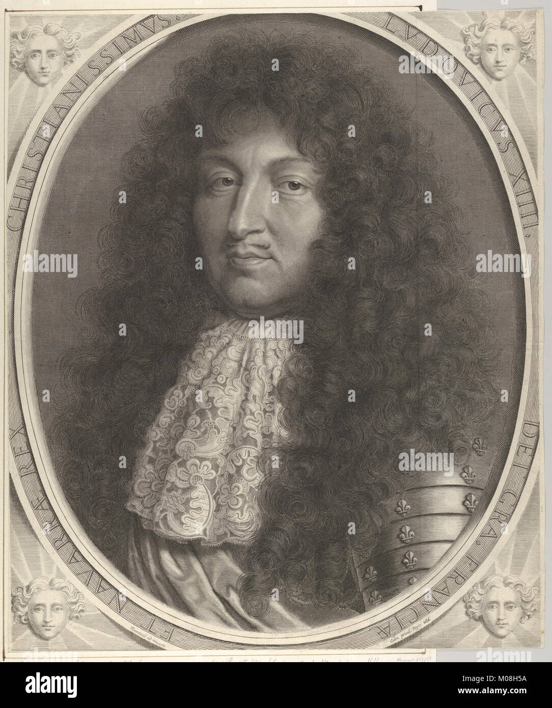 A portrait of Louis XIV, the Sun King, showcasing the regal style and ...