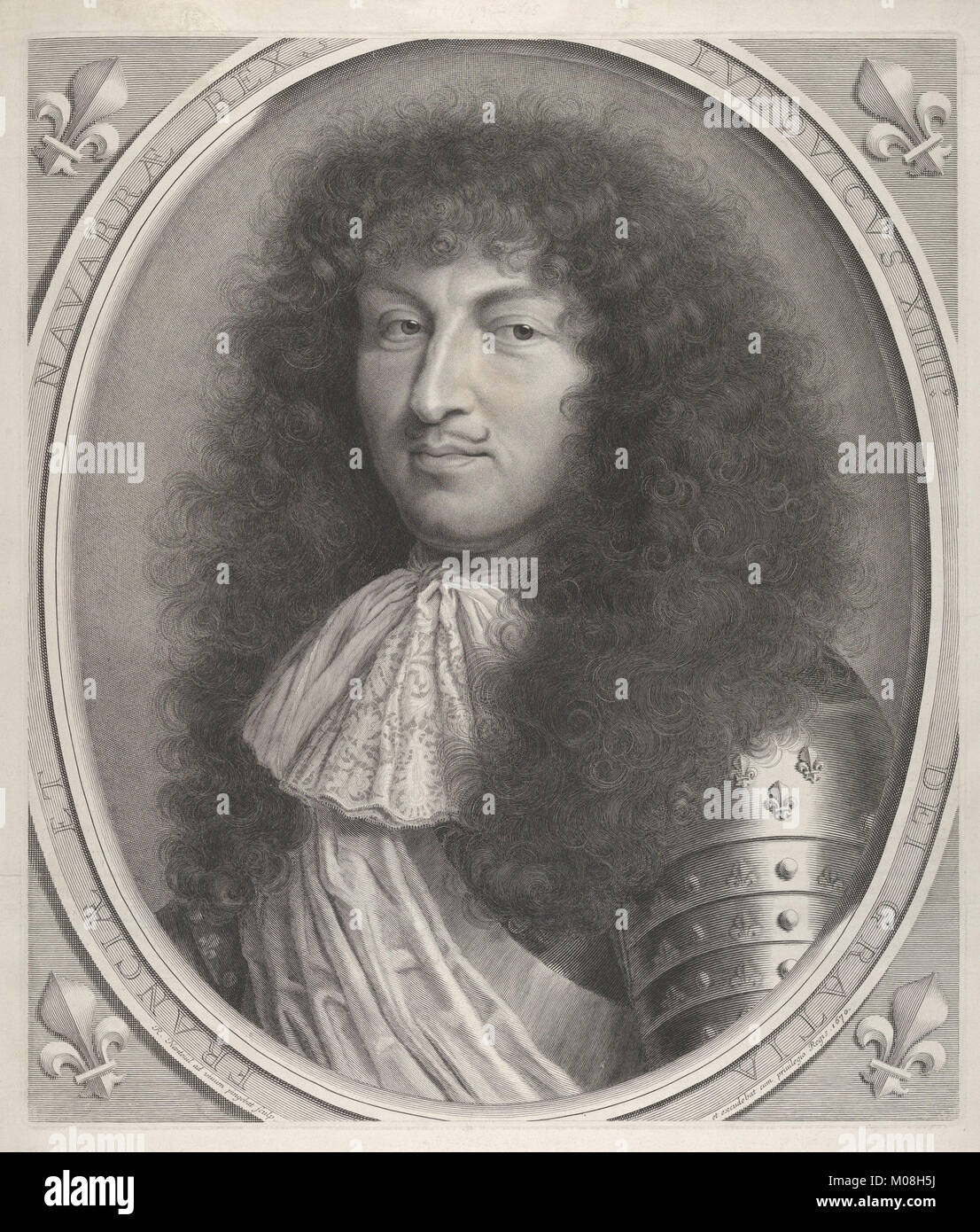 This portrait of King Louis XIV, the Sun King, highlights his 17th ...