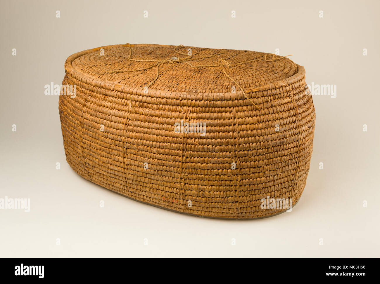 Large Oval Storage Basket MET 36.3.58a-b EGDP016253 Stock Photo - Alamy