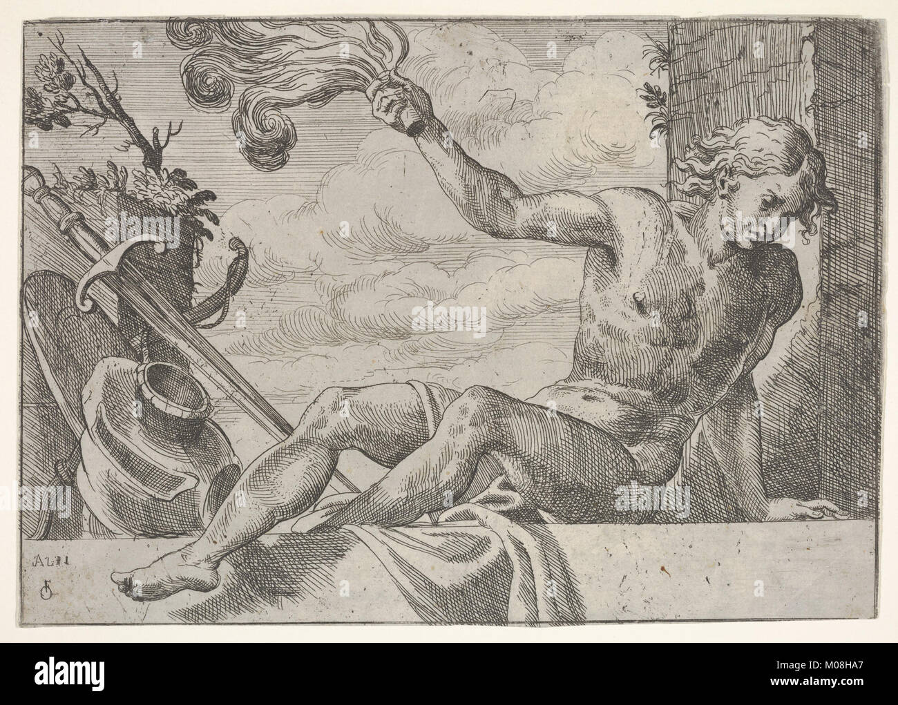 Seated god mars hi-res stock photography and images - Alamy