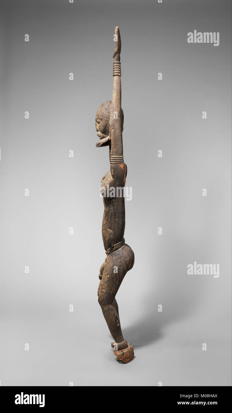 This male figure, cataloged as MET DP302220, depicts a figure with ...