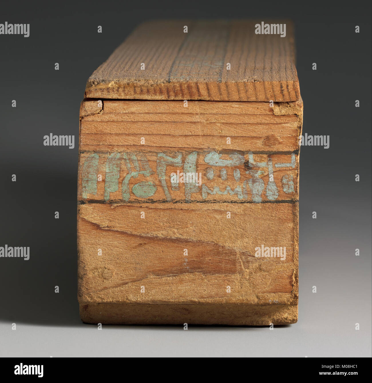 This miniature coffin is a representation of ancient burial practices ...