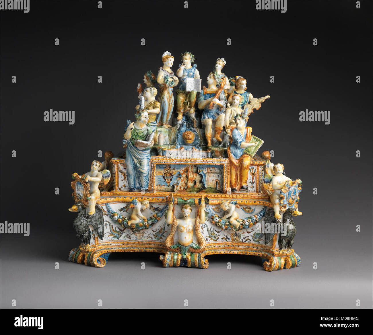 This inkstand with Apollo and the Muses combines functional design and ...