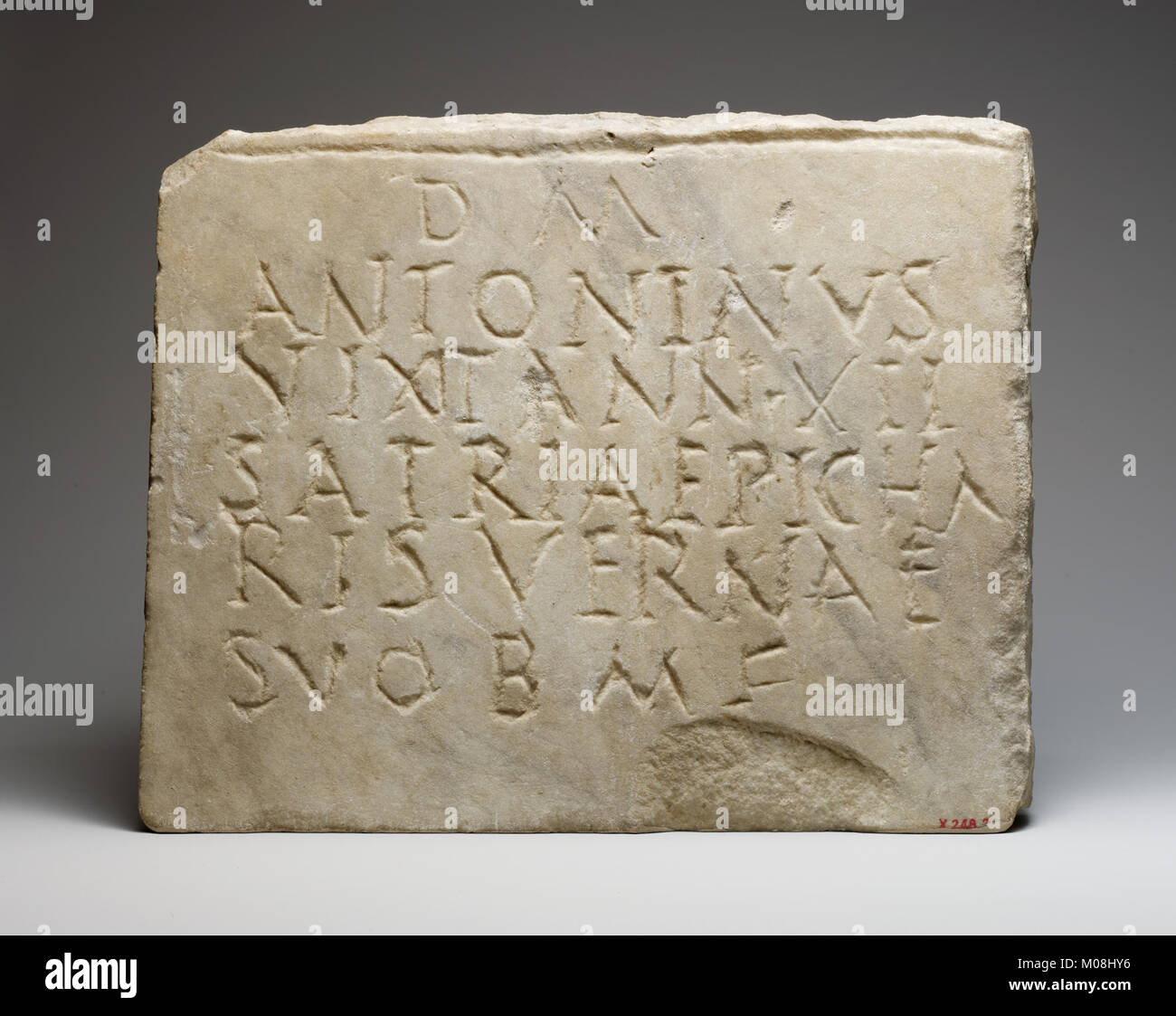 Marble funerary inscription MET DP132689 Stock Photo - Alamy