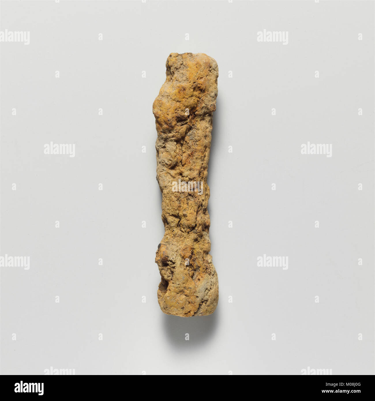 This iron bar is a historical metalwork artifact, representing early ...
