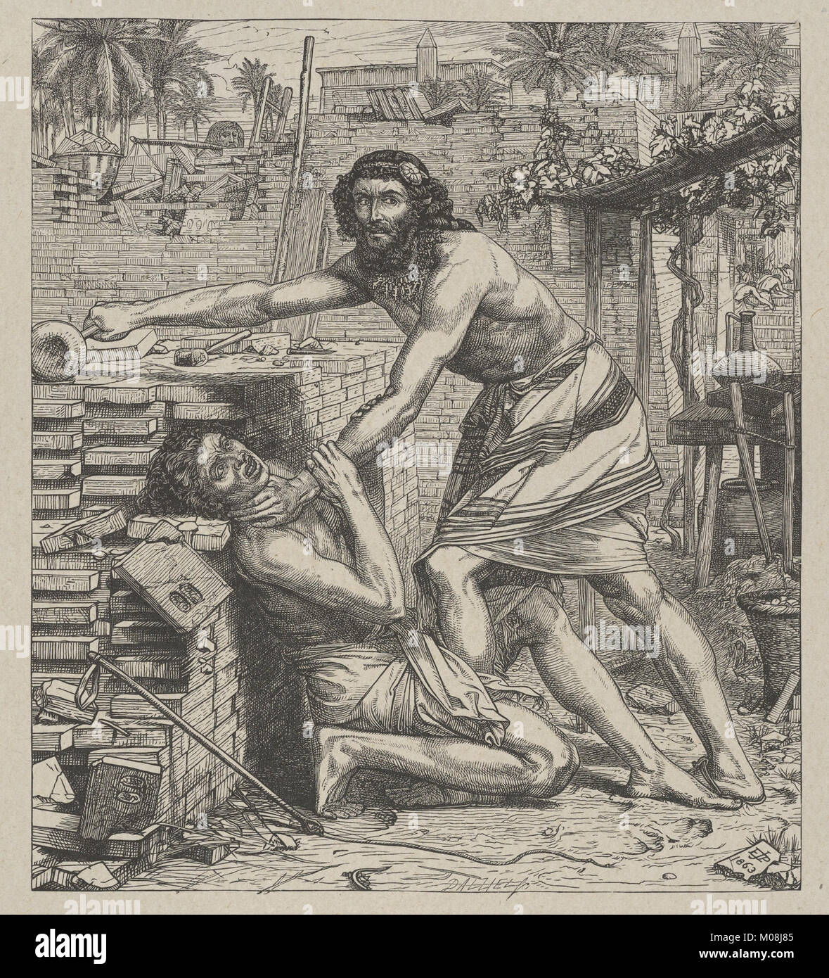 Moses slaying the egyptian hi-res stock photography and images - Alamy