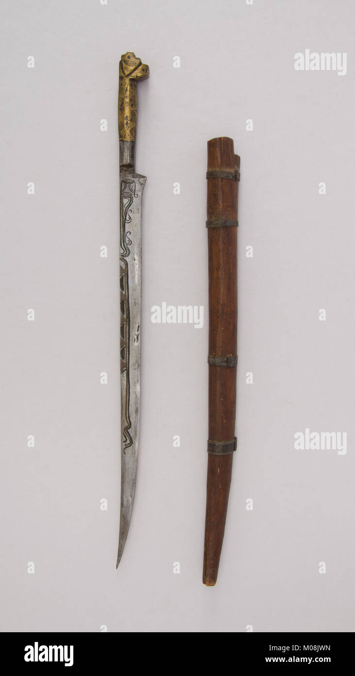 Knife (Flyssa) with sheath MET 36.25.785ab 003june2014 Stock Photo - Alamy