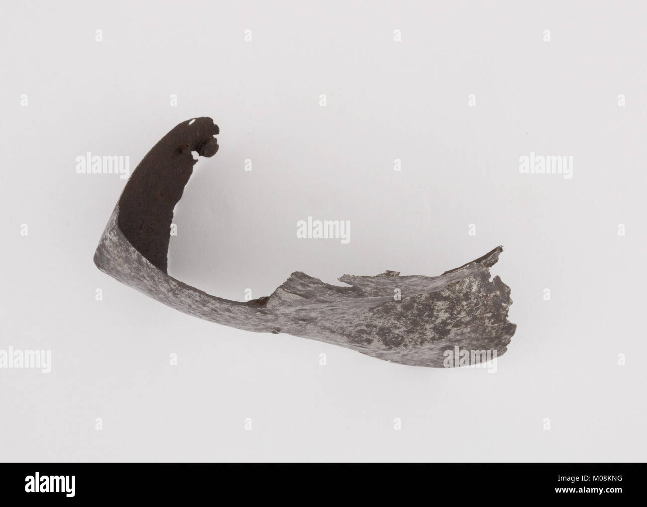 A medieval knee defense (poleyn), designed for protection in battle ...