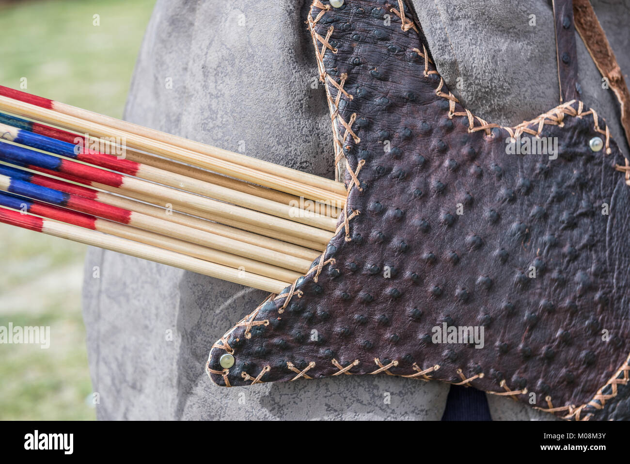 Ancient ottoman Empire quiver with arrows inside before used Stock ...