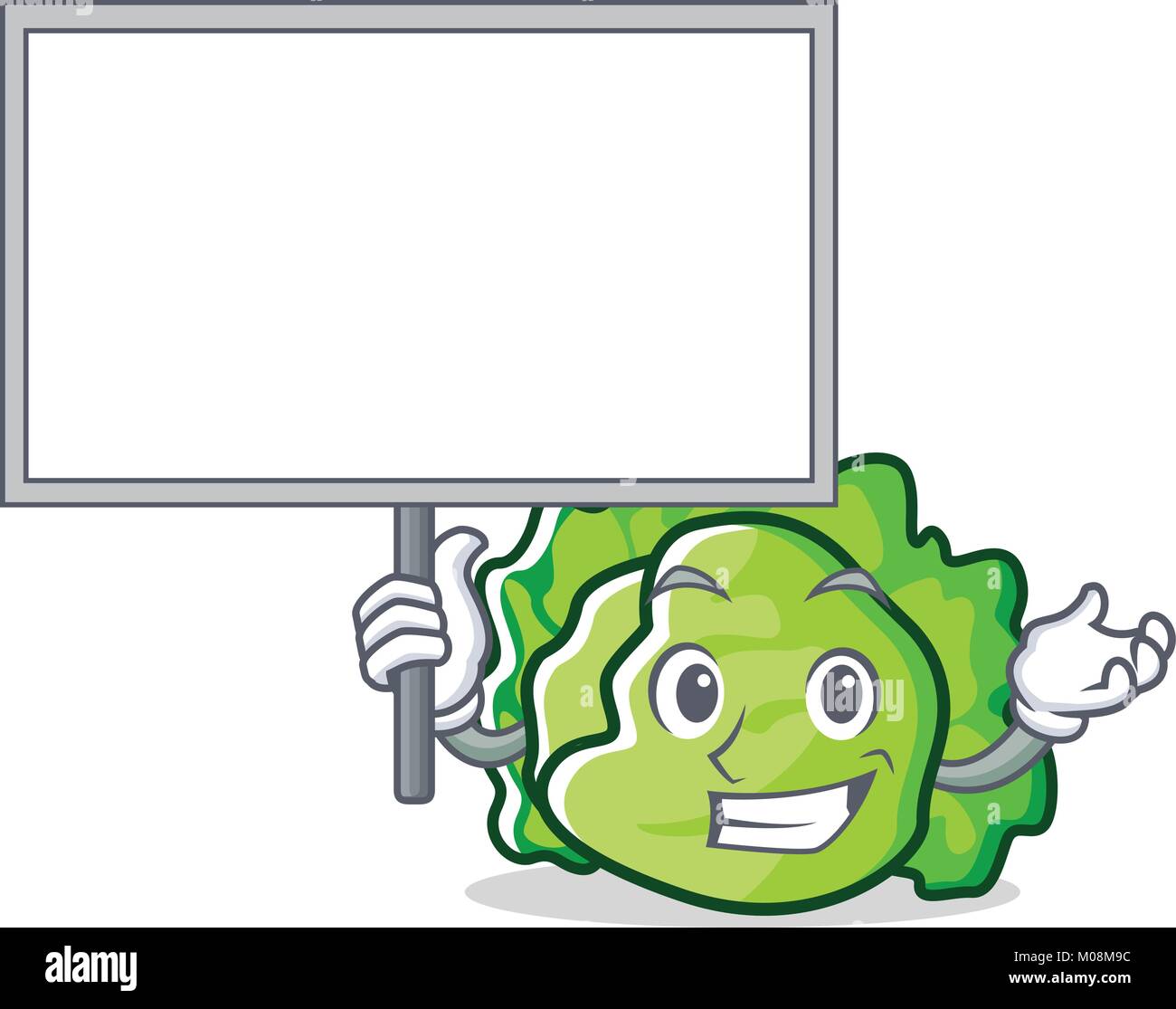 Bring board lettuce character cartoon style Stock Vector Image & Art ...