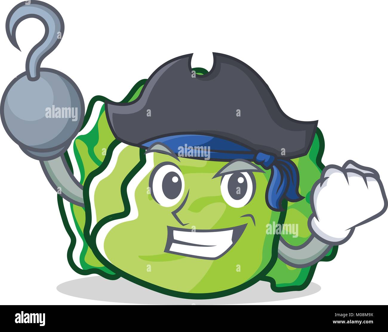 Pirate lettuce character cartoon style Stock Vector Image & Art - Alamy