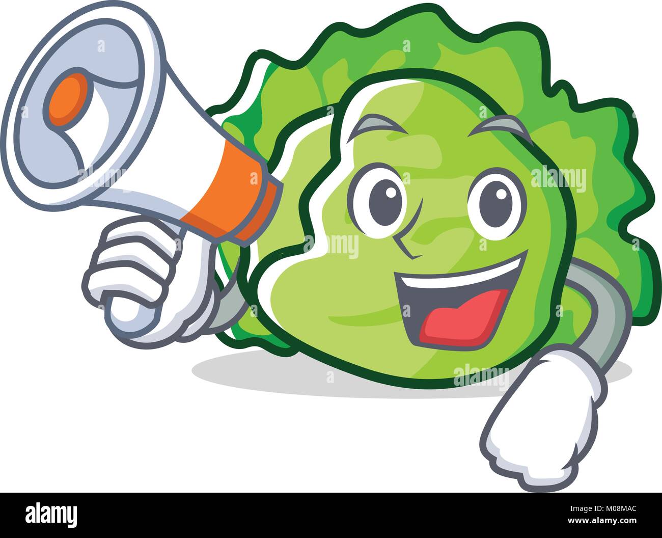 With megaphone lettuce character cartoon style Stock Vector Image & Art ...