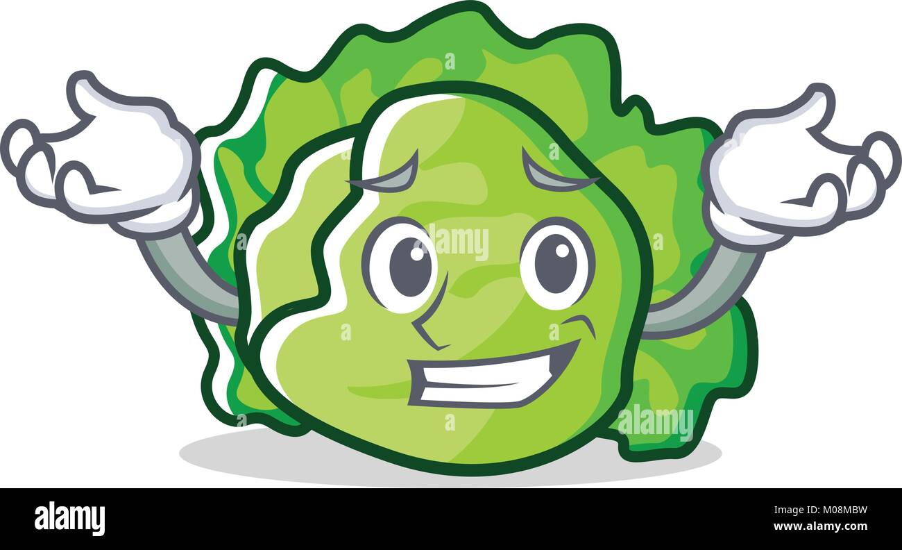 Grinning lettuce character cartoon style Stock Vector Image & Art - Alamy