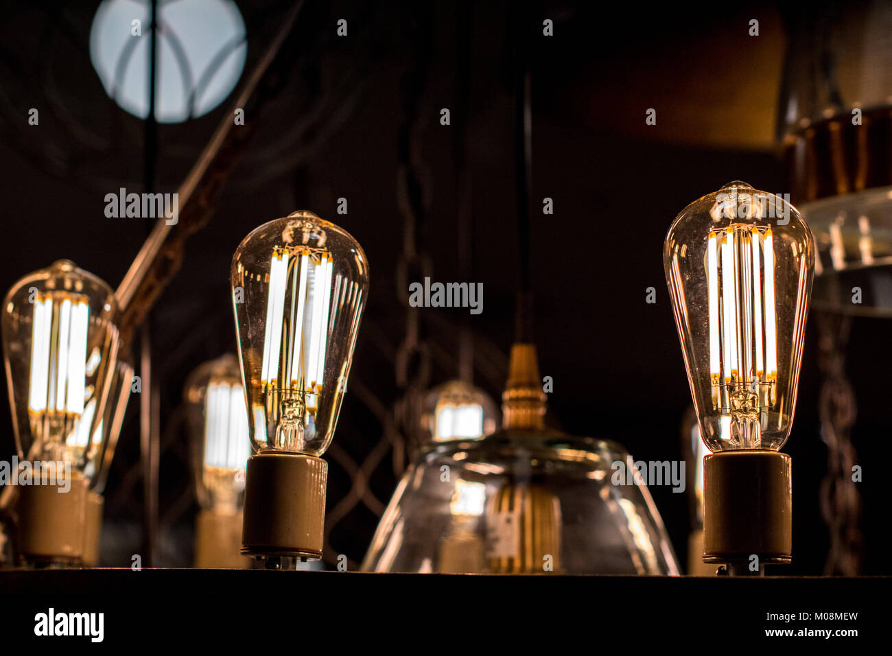 Beautiful retro luxury interior bulb lighting lamp Stock Photo - Alamy