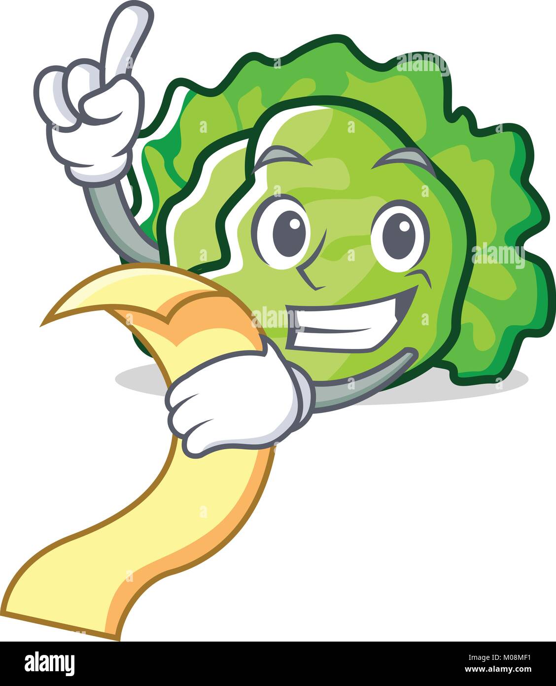 With menu lettuce character mascot style Stock Vector Image & Art - Alamy
