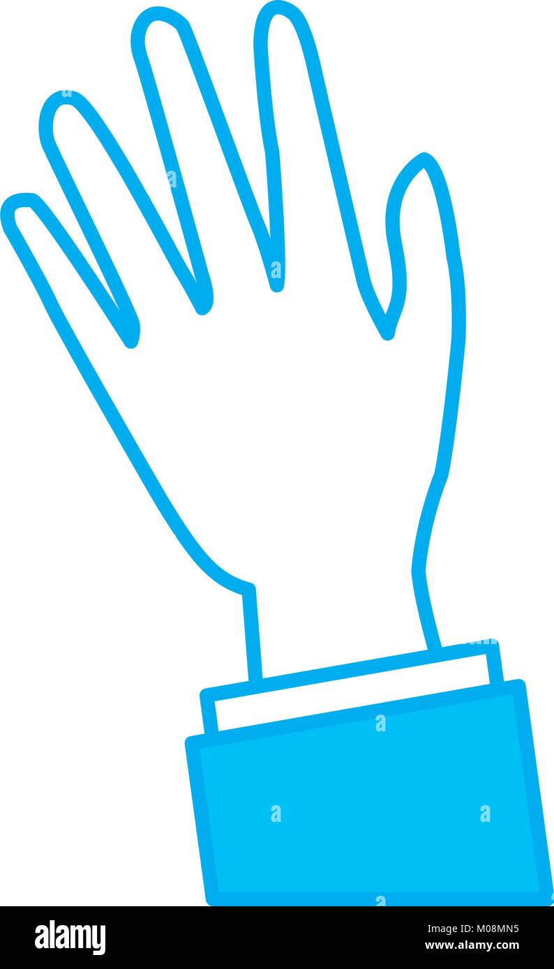 Hand with palm open Stock Vector Image & Art - Alamy