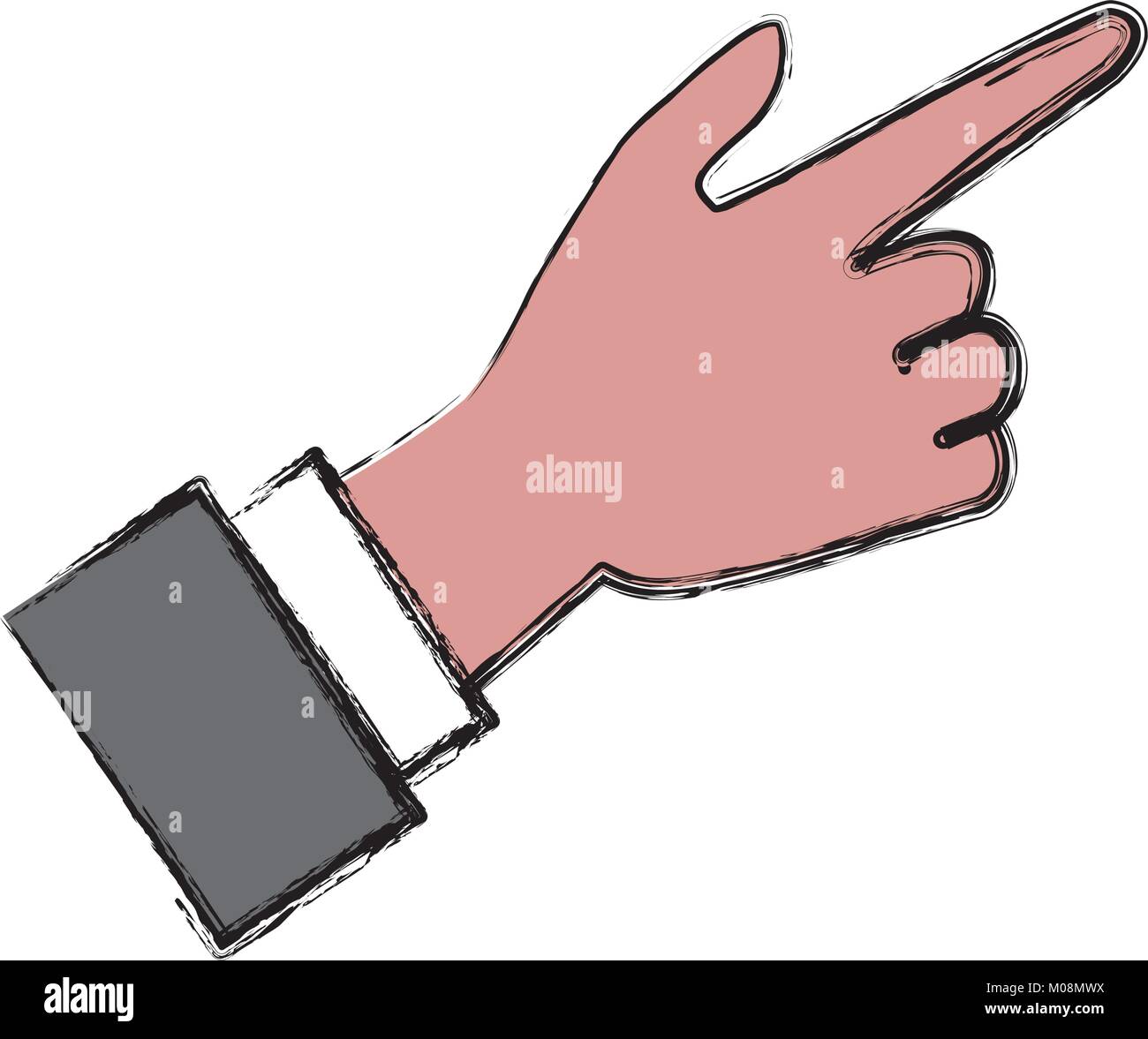 Hand pointing with finger Stock Vector Image & Art - Alamy