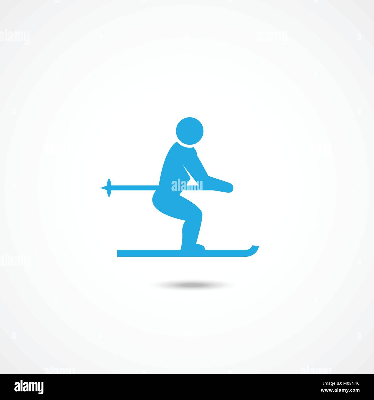 Ski vector icon flat Stock Vector Images - Alamy