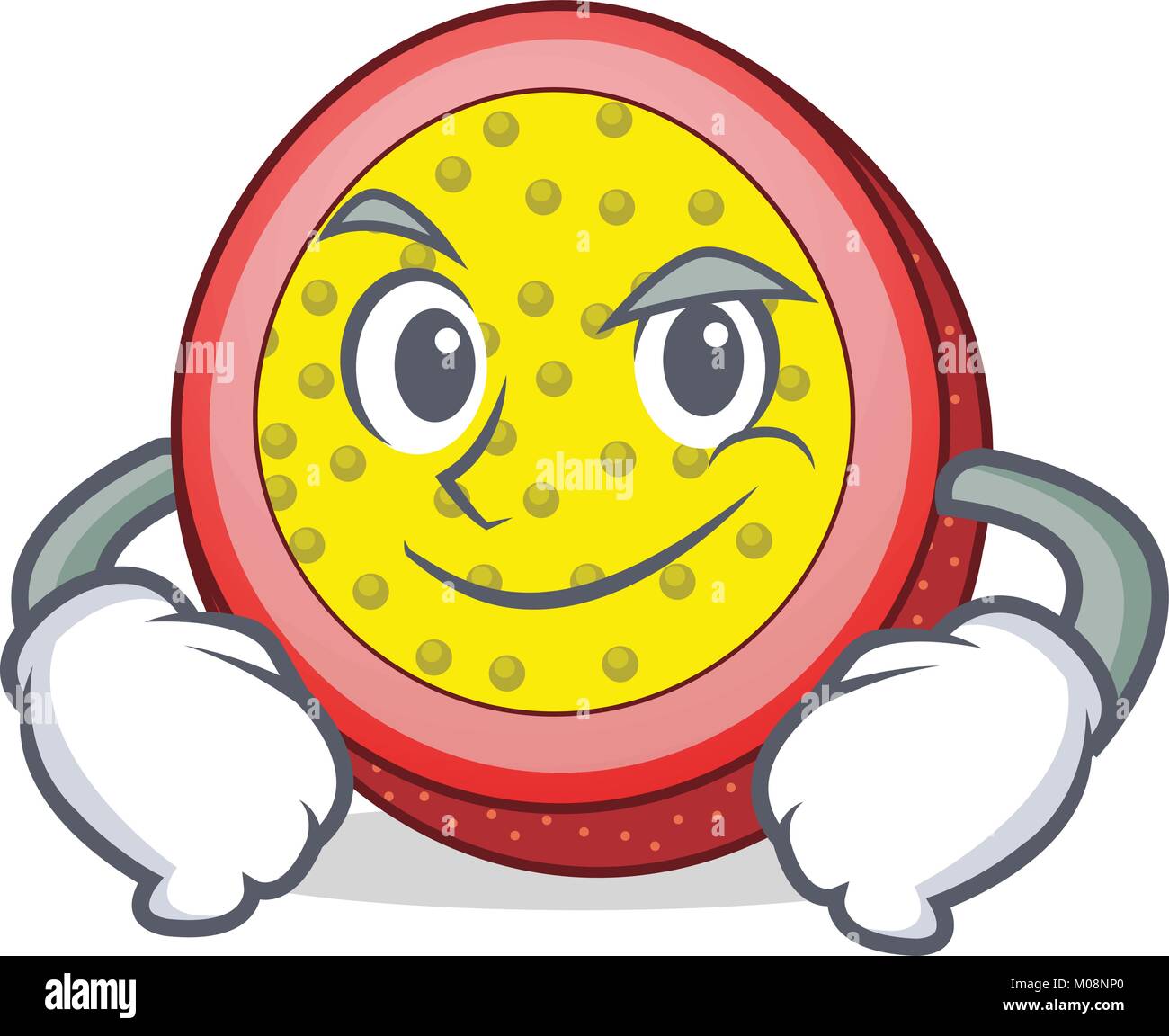 Smirking passion fruit character cartoon Stock Vector Image & Art - Alamy