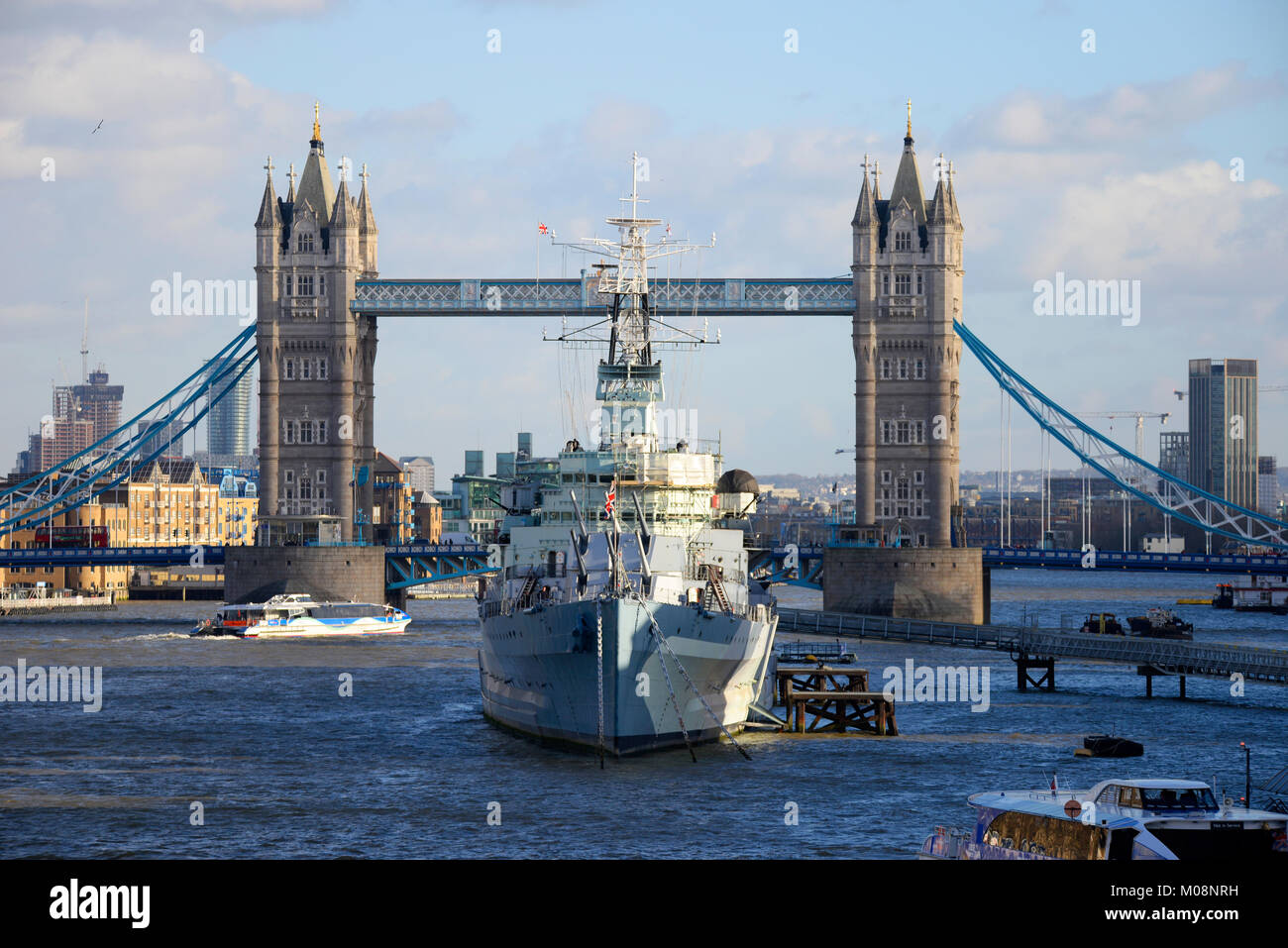 Hms Belfast And Tower Bridge High Resolution Stock Photography and ...