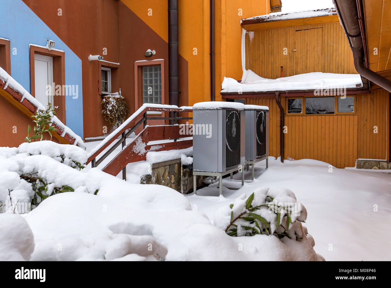 Heat pumps snow hi-res stock photography and images - Alamy