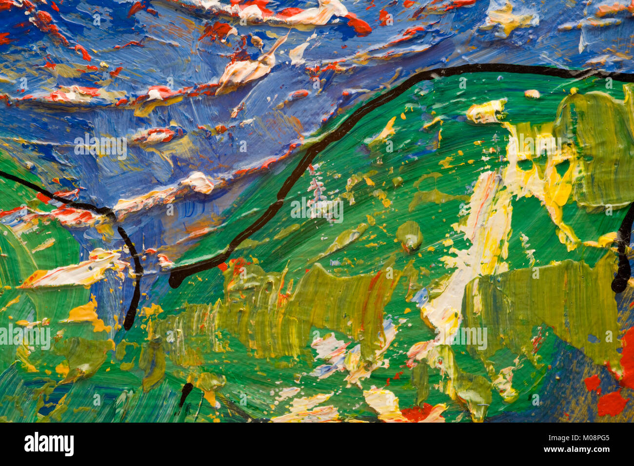 Multi colored art close up texture abstract Stock Photo - Alamy