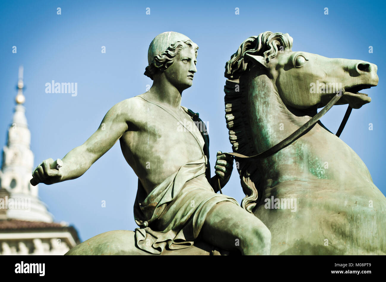 Turin italy monument statue hi-res stock photography and images - Alamy